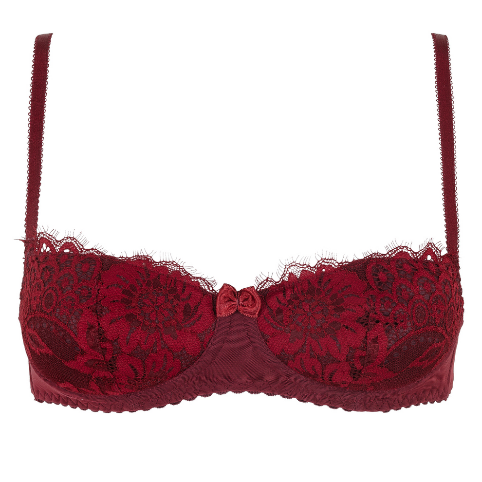 Little Women Burgundy Beauty Non Wired Fixed Padded Balconette Bra